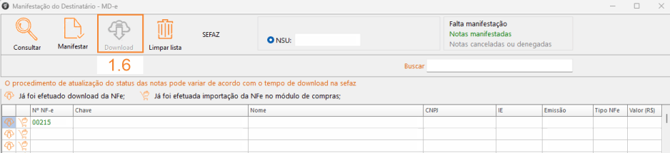 ENTRADA DE NF-e (modelo 55) – Getus Sistemas
